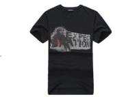 China Cool Printed Mens T-shirt Designs Orange  / Female Crew Neck Tee Shirts for sale