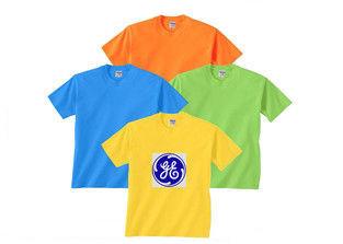 China Summer Silk Screen Printed T - Shirts / O Neck Cotton Colorful Casual T Shirts for sale