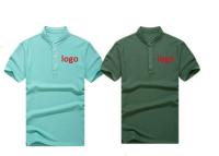 China Navy Color Men's Cotton Polo Shirts Stand Collar , Fashion Short Sleeve Polos for sale