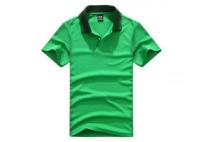 China Knitted Embroidered Men's Work Polo Shirts , Short Sleeve Plain Women's Polo Shirts for sale