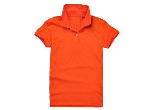 China Short Sleeve Cotton Polo Shirts , Corporate Polo Shirt Design Double Layer Collar for sale