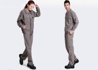 China Embroidered Industrial Work Uniforms Construction Work Use With SGS Certification for sale