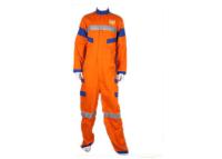 China High Visibility Industrial Work Uniforms , Polyester Hi - Vis Fire Overalls for sale