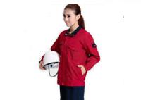 China Red Durable Industrial Work Uniforms Long Sleeve , Workwear For All Industries for sale