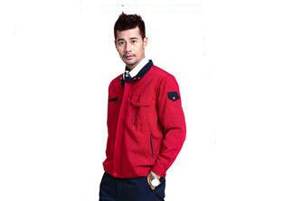 China Red Durable Industrial Work Uniforms Long Sleeve , Workwear For All Industries for sale
