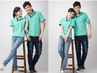 China Summer Short Sleeve Cotton Polo Shirts Cuffs Contrast Two - Tone Splicing for sale