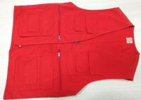 China Polyester V - neck Arm Sleeves Casual Work Uniforms with Multi - Pocket for sale