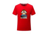 China Unisex Reinforcement Casual T Shirts Short Sleeve 100% Cotton Printing for sale