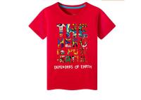 China Digital Printing Casual T - Shirts Fabric Cotton Reinforcement Round Neck for sale