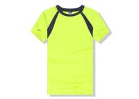 China Soft Mesh Fabric Men's T - Shirts Fast Drying Short Sleeve Color Insertion for sale