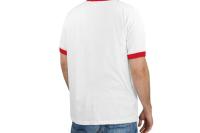 China Size Men's T - Shirts Short Sleeve Splice Rib Cuff / Cotton Casual Mens Apparel for sale