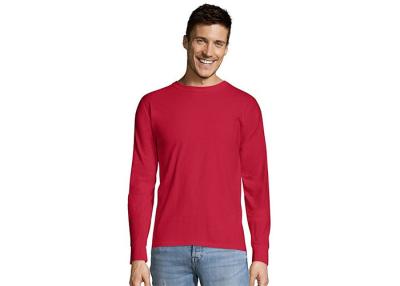 China Red Knitting Mens Casual T - Shirts traditional set - in sleeves O - Neck for sale
