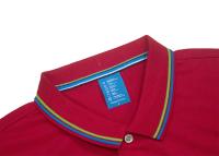 China Summer Men's Cotton Polo Shirts Two - Ply Slim Fit Silk Meah , Screen Printing for sale