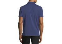 China Polyester Zip Mens Personalised Polo Shirts Casual Split Hem Wrinkle Resistant for sale