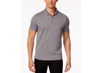 China Polyester Zip Mens Personalised Polo Shirts Casual Split Hem Wrinkle Resistant for sale