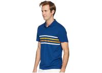 China Polyester Men's Polo Shirts Design Bicolor Contrast Bands Knit Cuffs for sale