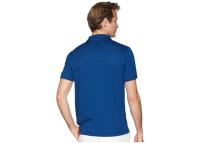 China Polyester Men's Polo Shirts Design Bicolor Contrast Bands Knit Cuffs for sale