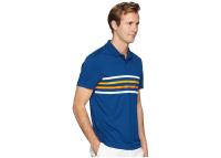 China Polyester Men's Polo Shirts Design Bicolor Contrast Bands Knit Cuffs for sale