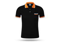 China Short Sleeve Jersey Polo Shirts For Men Customized Logo Pocket Mesh Apparel for sale