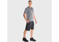 China Breathable Slim fit Grey Men's Polo Shirts 100% Cotton Classic Custom Size for sale