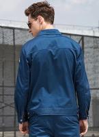 China Polyester / Cotton Long Sleeves Industrial Work Uniforms Jackets Square Collar for sale