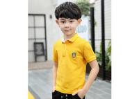 China Thin Shirt Half Sleeve Embroidery Children's Style Clothing Boys Polo Shirts for sale