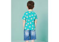 China Boys Summer Short Sleeve Children's Style Clothing / Cute Printing Cotton Baby Clothes for sale