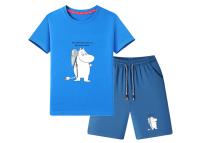 China Cotton Children Fashion Wear , Short Printed Kids Summer Sets Clothing for sale