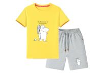 China Cotton Children Fashion Wear , Short Printed Kids Summer Sets Clothing for sale