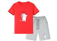 China Cotton Children Fashion Wear , Short Printed Kids Summer Sets Clothing for sale