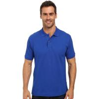 China Adult Rib - knit neck Short Sleeve Polo Shirts 100% Cotton With Sublimation Logo for sale