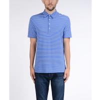China Combed Cotton Men's Stripes Polo Shirt Four - button Placket Mixed Color for sale