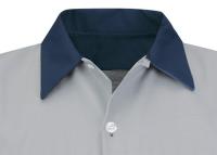China Summer Blend Cotton Uniform Work Shirts Customization Embroidery for sale
