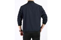 China Polyester Water - Resistant Men's Bomber Jackets Rib - Knit Standing Collar for sale