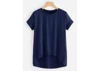 China Loose Blank Women's T - Shirts Short Sleeve Cotton Fabric / Casual Women's Tee for sale