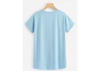 China Loose Blank Women's T - Shirts Short Sleeve Cotton Fabric / Casual Women's Tee for sale