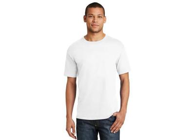 China White Cool Men's T - Shirts Blank Soft Crew Neck , Make Your Own Tee Shirt for sale