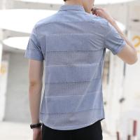 China Thin Slim Fit Casual Work Uniform For Men Square collar Bottom Left Embroidered for sale