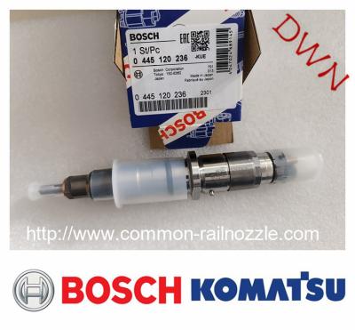 China 0445120236 BOSCH Diesel Common Rail Injector Assy For KOMATSU QSB6 SAA6D107E-1B for sale