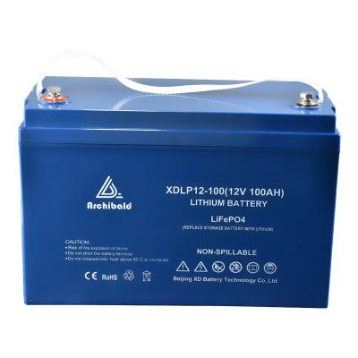 China Marine 100ah 12v Lifepo4 Battery Deep Cycle Built In Bms for sale