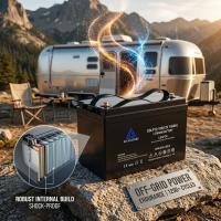 China 12V 100AH IP65 Waterproof LiFePO4 Deep Cycle Caravan Battery All-Weather Outdoor for RV Marine for sale