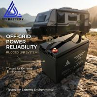 China 12V 100AH IP65 Waterproof LiFePO4 Deep Cycle Caravan Battery All-Weather Outdoor for RV Marine for sale