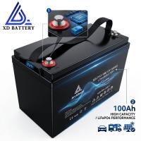 China 12V 100AH LiFePO4 Deep Cycle Caravan Battery with Smart Bluetooth BMS APP Monitoring for RV Motorhome for sale