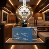 China 12V 200AH LiFePO4 Camper Van Lithium Battery 2560Wh Premium Power System for Luxury RV Conversion for sale