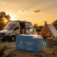 China 12V 150AH LiFePO4 Camper Van Lithium Battery 1920Wh Extended Range for Long Trip Motorhome Camping for sale