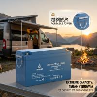 China 12V 150AH LiFePO4 Camper Van Lithium Battery 1920Wh Extended Range for Long Trip Motorhome Camping for sale