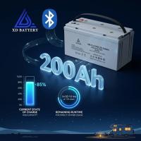 China Portable 12V 100Ah LiFePO4 Battery Pack With Carry Handle For Camper Van Camping Outdoor Power for sale