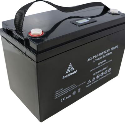 China Silk 12V 100Ah/200Ah LiFePO4 Deep Cycle Rechargeable Lithium Battery for RV Boat Golf Cart Solar Energy Storage for sale