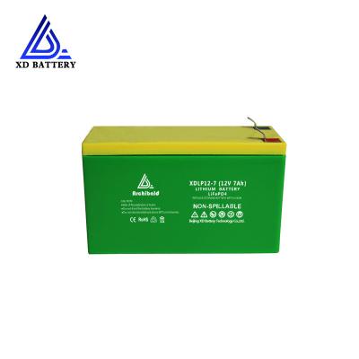 China Silk 12V 7Ah LiFePO4 Lithium Ion Battery with Smart BMS Maintenance Free Rechargeable Battery for UPS Solar Backup for sale