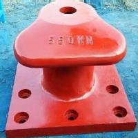 China 550KN T Type Cast Iron HT200 Bollard for Ship Pier Galvanized Large Vessel Mooring for sale